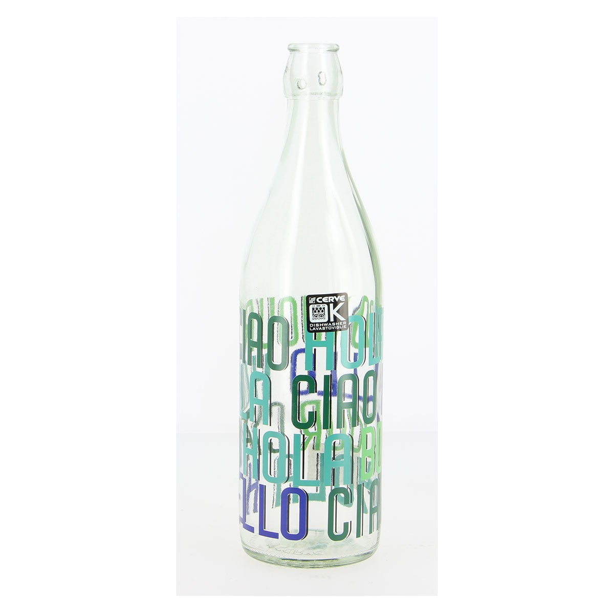 TYPO GLASS WATER BOTTLE 1L