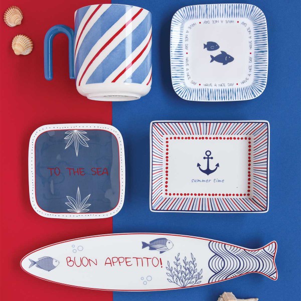 TWIST&MATCH BLUE PORCELAIN MUG 350ML