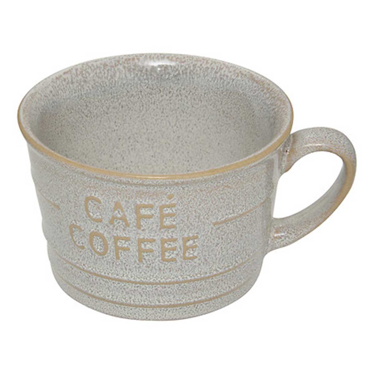 COFFEE JUMBO CUP WHITE 260ML FAIENCE