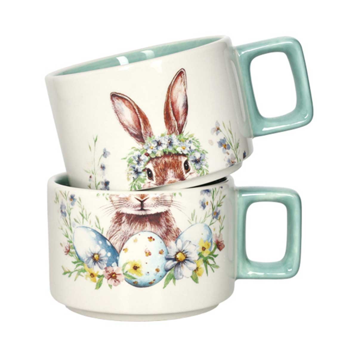 SWEET BUNNY TIFFANY ΣΕΤ 2 ΚΟΥΠΕΣ ΚΕΡΑΜΙΚΗ